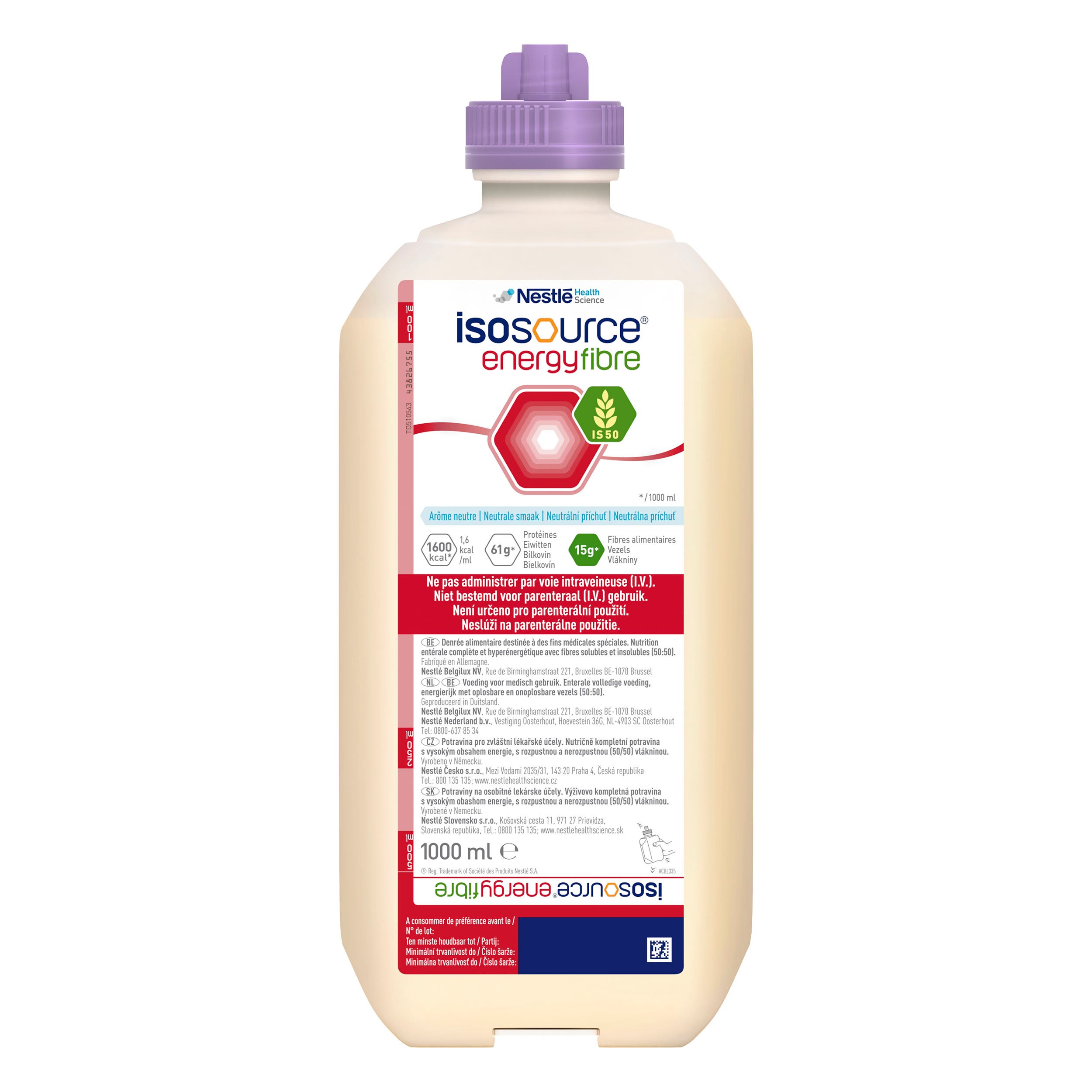 Isosource Energy Fibre - vysoce kalorická enterální výživa s vlákninou ...